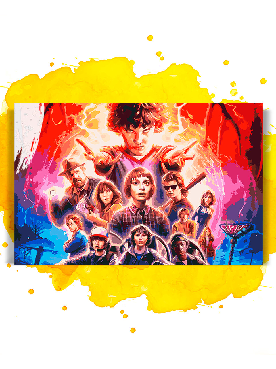 Картина по номерам на холсте Очень странные дела - Арт, 40 х 60 см