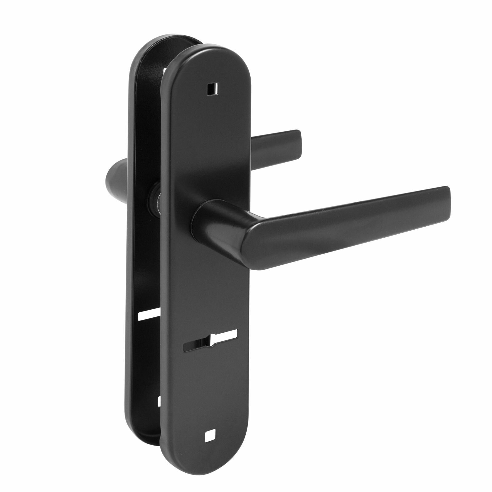 Ручка дверная на планке черный Птимаш к ЗВ9-4.08