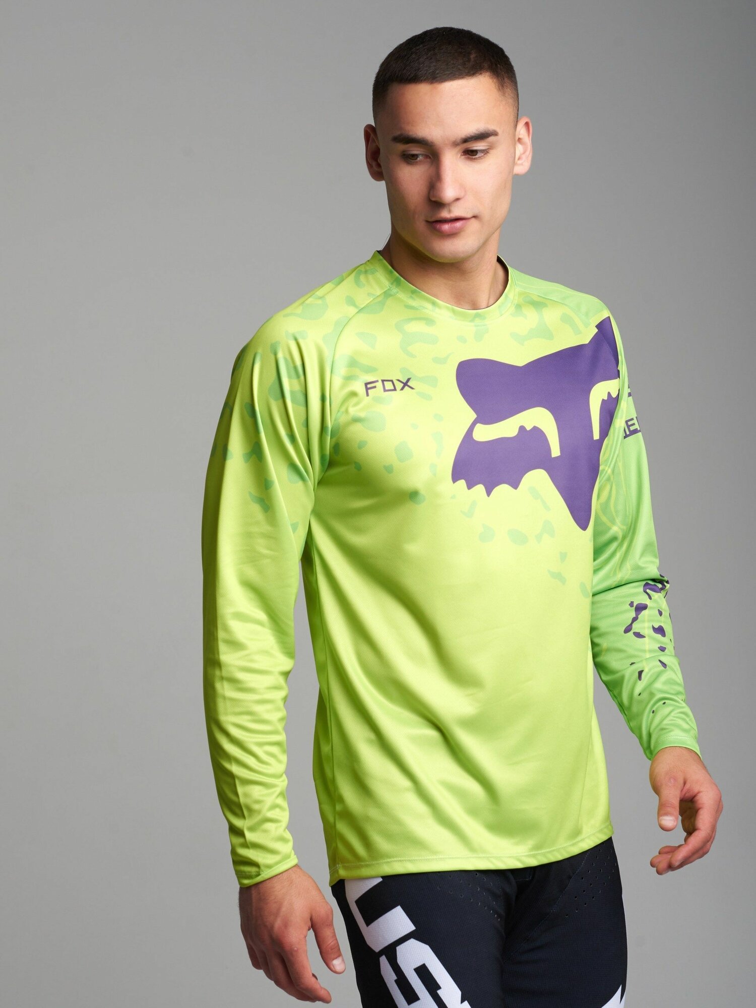 Мотоджерси мужская для мотокросса с длинными рукавами FOX FX09-3