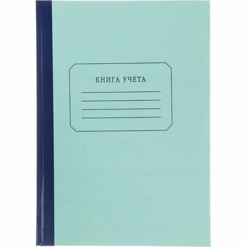 Книга учета амбарная в клетку 96л. обл. плотн. картон г/б