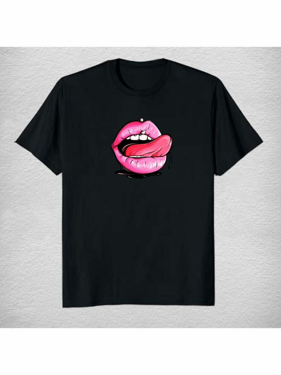 Футболка губы поп арт