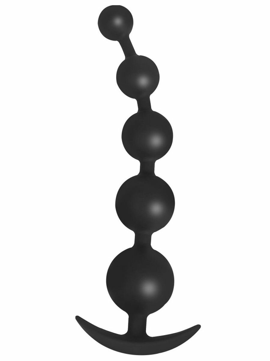 Большая анальная цепочка "LARGE BLACK ANAL BEADS" 24.5см