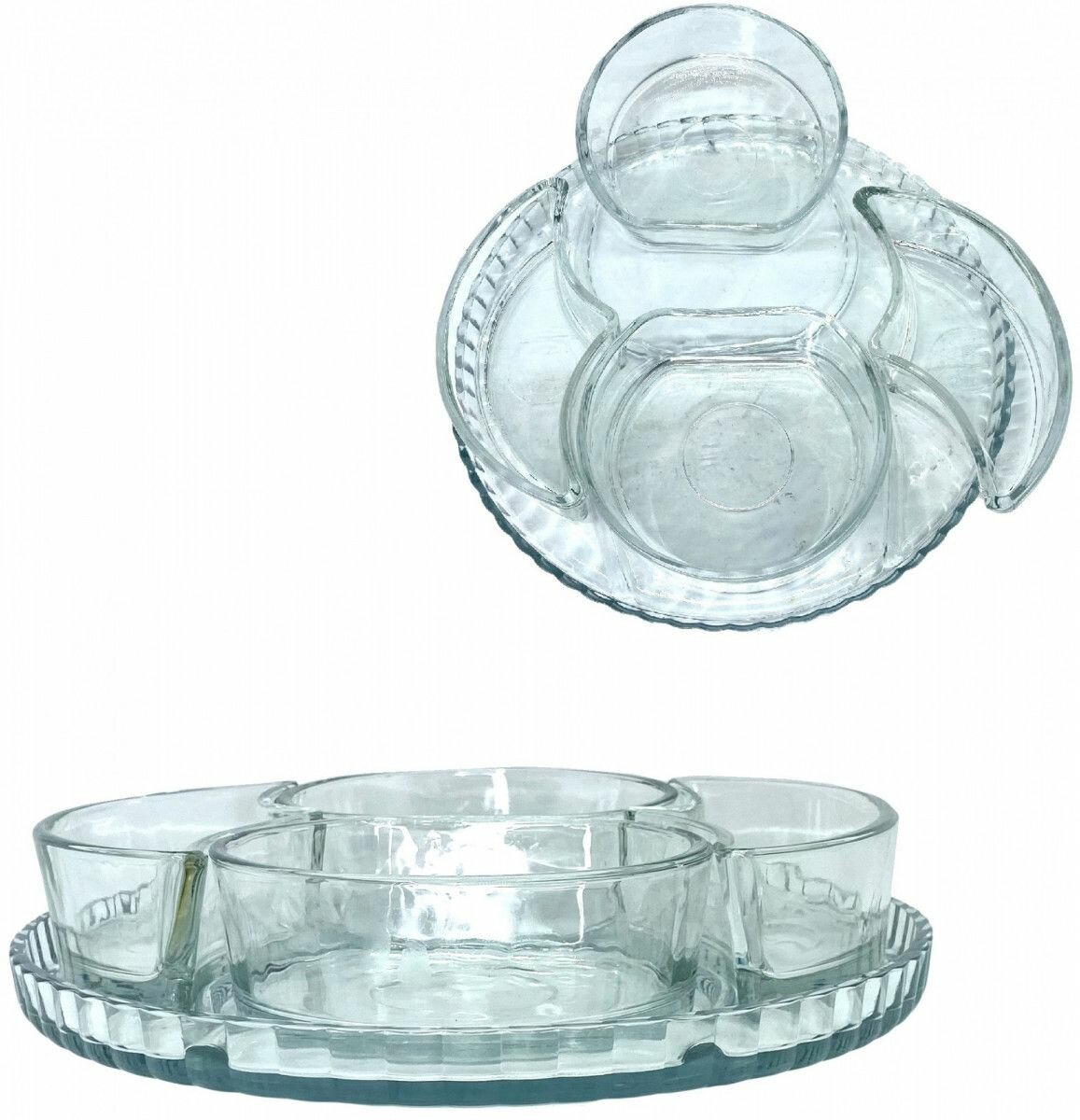 Набор салатников стекло 5пр /1147/ /Иран/ 1/6