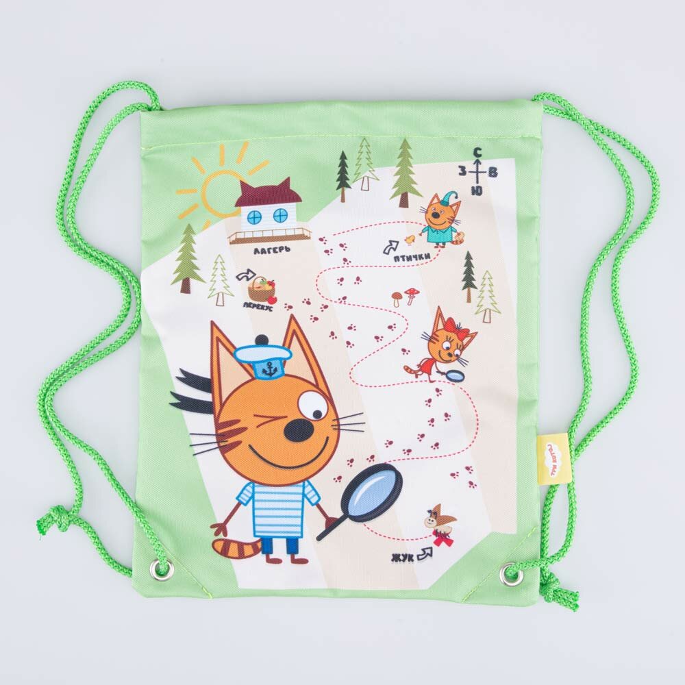 Мешок для обуви Три кота котофей 02808203-40 размер выс.29 см.