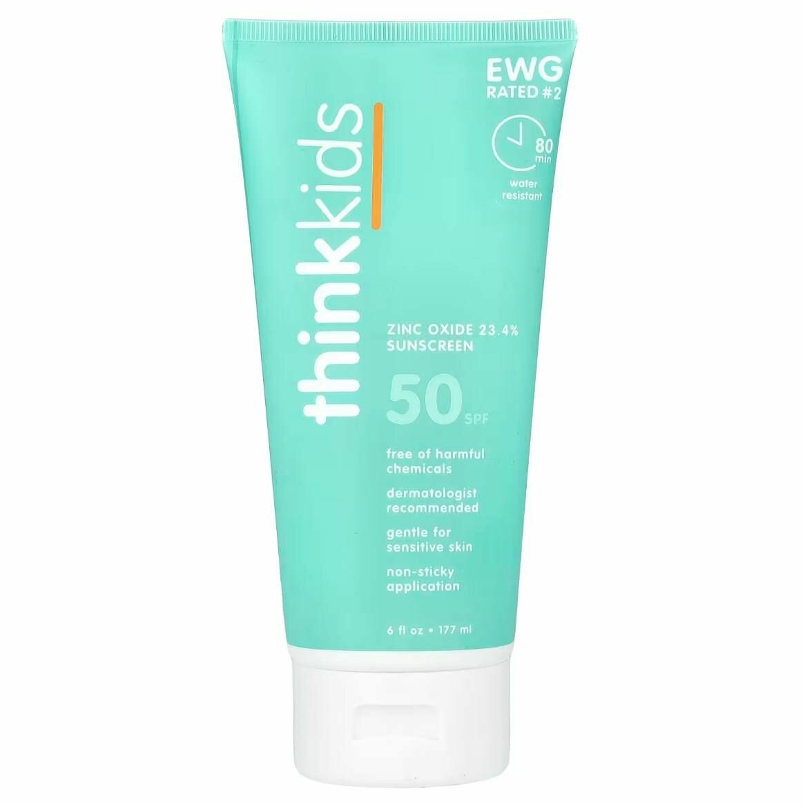 Thinkkids, Солнцезащитный крем для детей, SPF 50+, 177 мл
