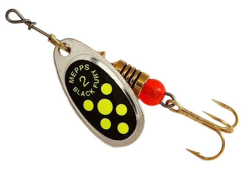 Блесна вращающаяся MEPPS BLACK FURY (4,5гр/Silver/Chartreuse)