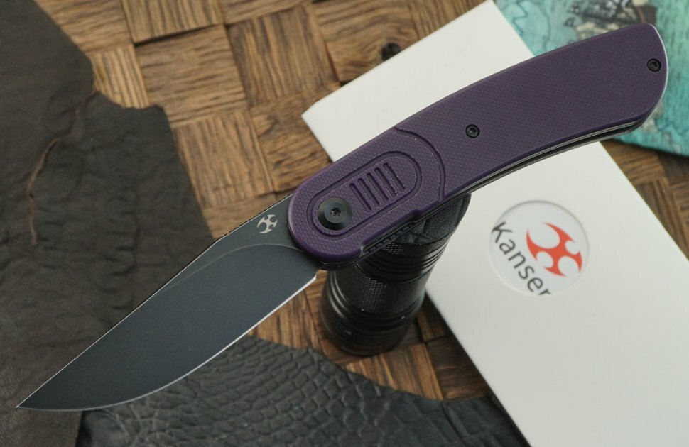 Складной нож Kansept Knives Reverie, сталь 154CM, рукоять фиолетовый G-10