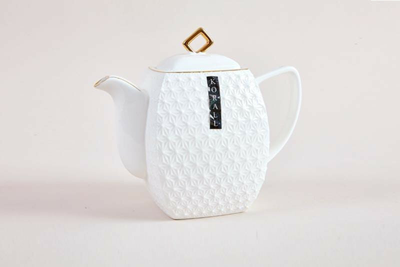 Чайник 550 мл Снежная королева квадрат Коралл 749212