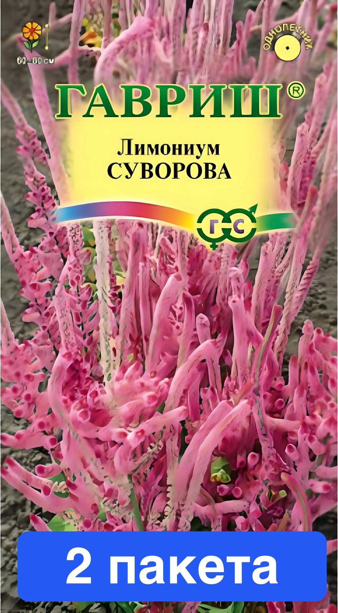 Цветы Статица/Лимониум Суворова розовый (Кермек) 2 пакета