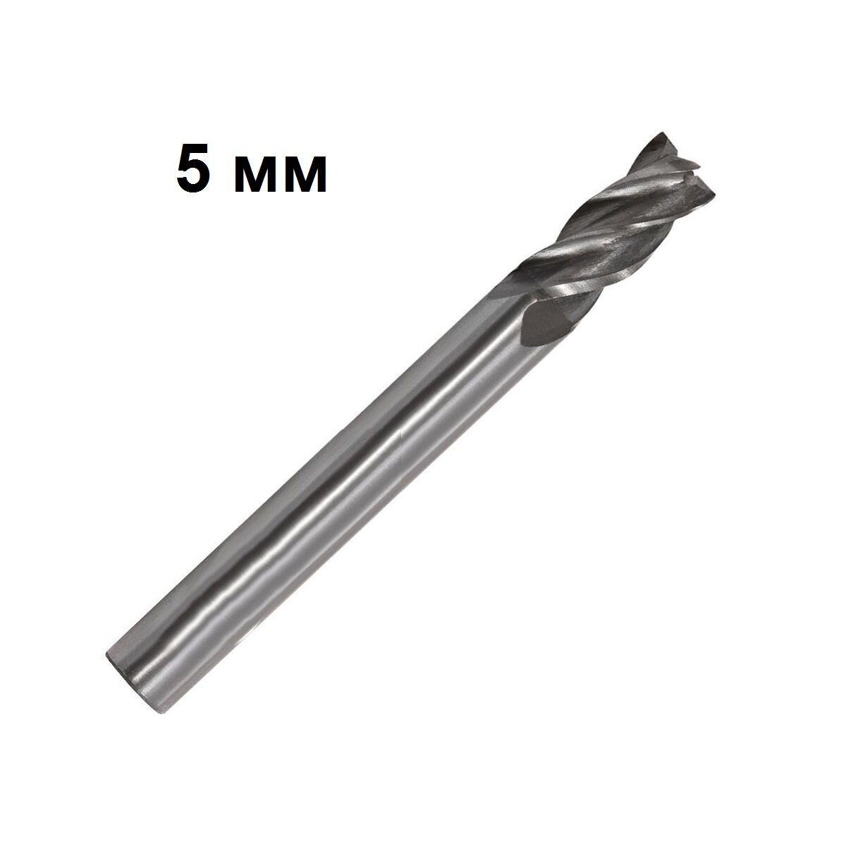 Фреза 5 мм концевая с цилиндрическим хвостовиком P6M5