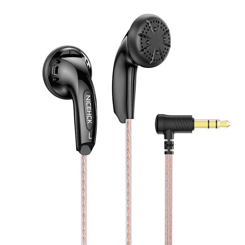 NiceHCK YD30 проводные внутриканальные наушники с микрофоном Black No Mic
