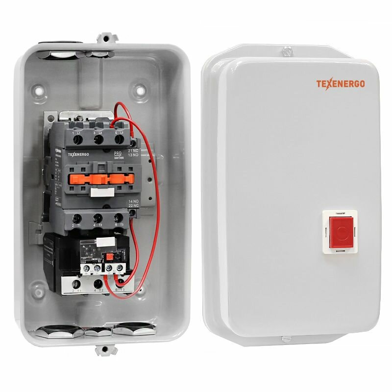 Пускатель магнитный ПМЛ 3210-40 400В 40А 1з+1р У2 Б РТЛ 2055-М2 (30-40А) контактор в сборе Теxenergo PM3L40Q55