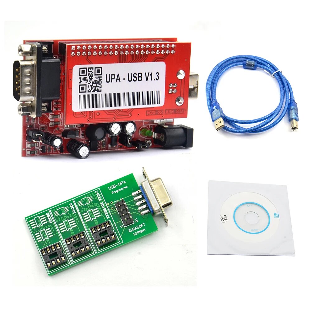 Новейший USB-программатор UPA V1.3, UPA USB, полные адаптеры, инструменты для настройки чипов UPA, программатор ECU, последовательный программатор, USB-программатор UPA