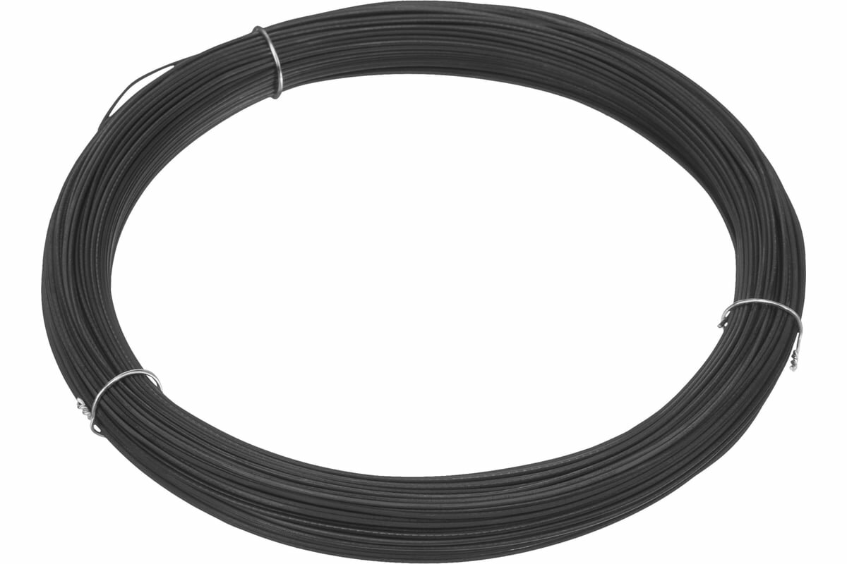 Стальная проволока СИБРТЕХ 50 м вязальная термообработанная 0,9 мм