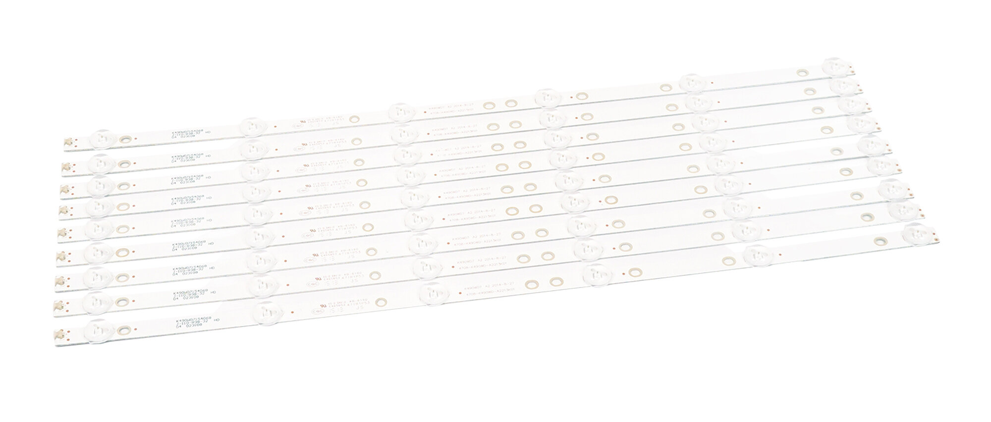 Светодиодная подсветка K490WD7 A2, 4708-K490WD-A2213K01, 49" для телевизора Philips 49PFF5250, 49PUF6050/T3, Dexp F49B7000T (6 Led) 9шт