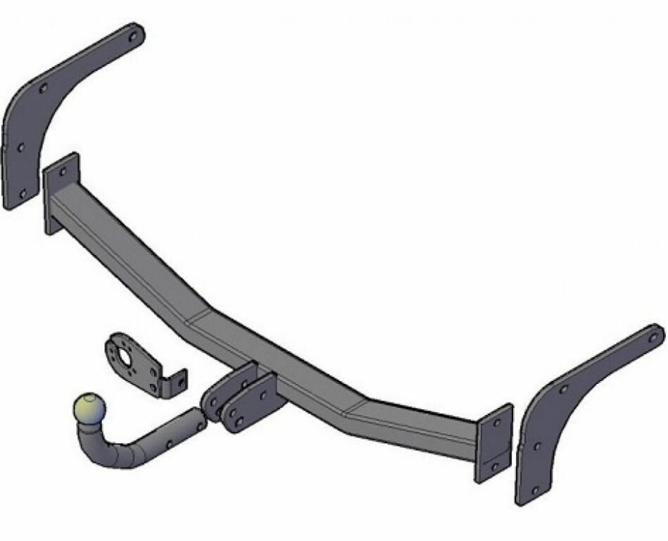 Фаркоп Ford Focus седан/хетчбек 1998-2005, условно-съемный,(без электрики) Трейлер.6010