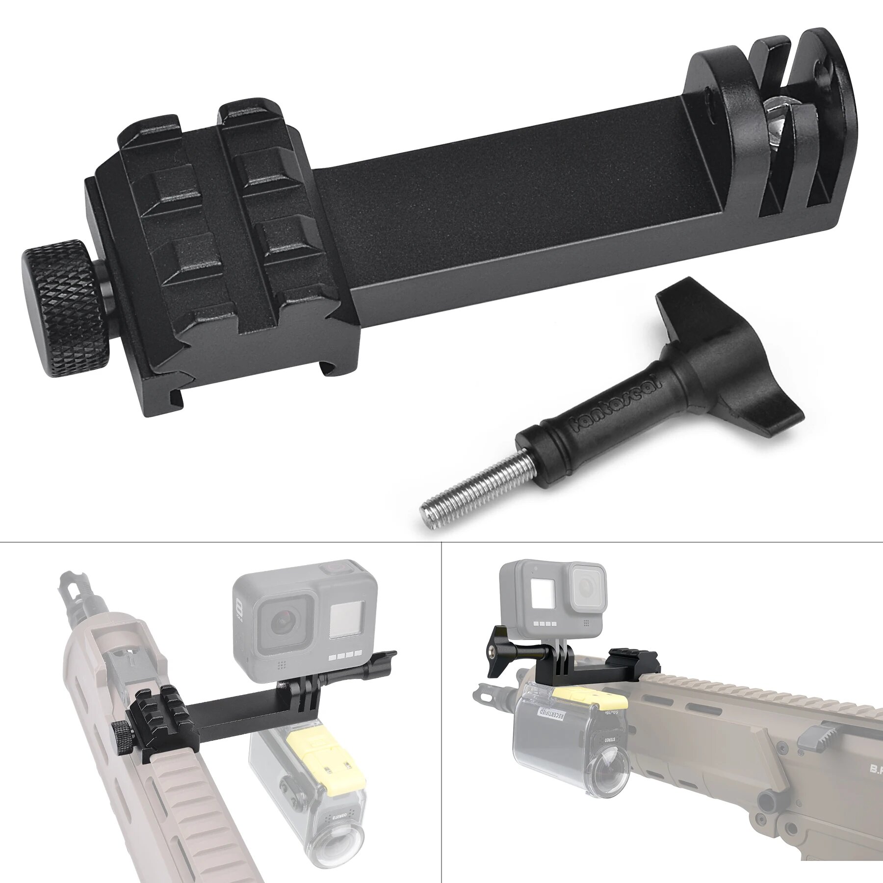 Адаптер для экшн-камеры Picatinny Weaver, 2 в 1