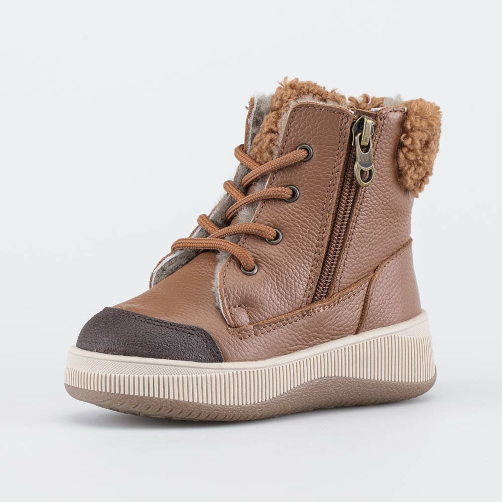 Ботинки КОТОФЕЙ, размер 25, коричневый