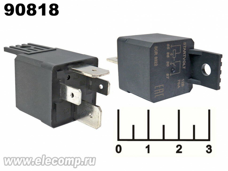 Реле =12V 70A/12V SCR0322 Startvolt