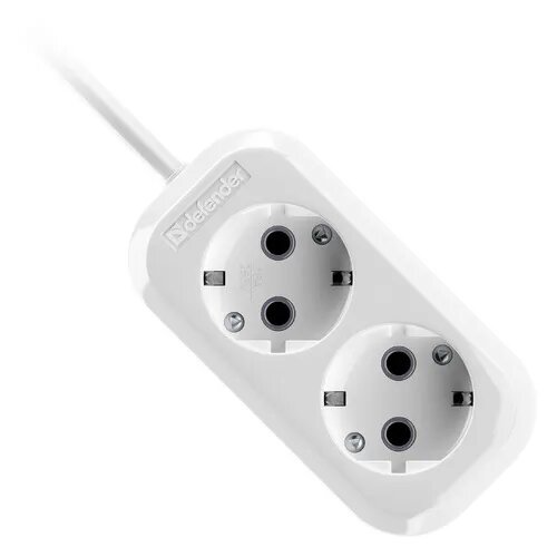 Сетевой удлинитель Defender R320, 2м, белый [99365]