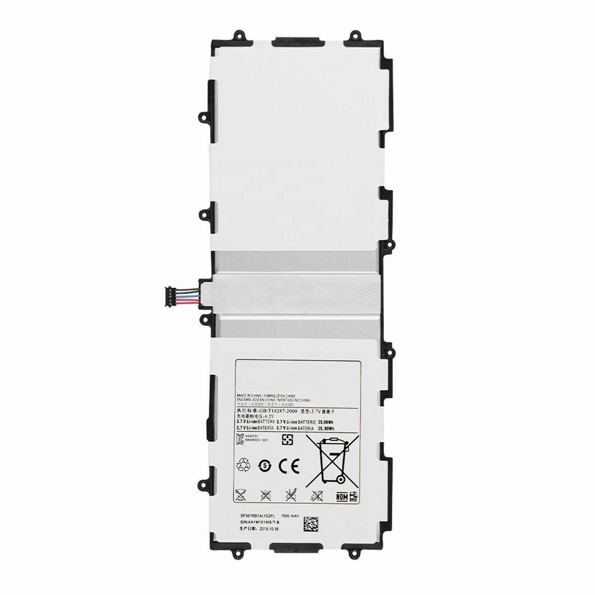 Аккумулятор Samsung P5100 P5110 P5113 GT-P5100 / P7500 P7510 / N8000 / Galaxy Tab 2 10.1 Tab 10.1 Note 10.1 / SP3676B1A 7000 mAh Новый