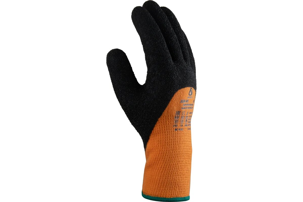 Jeta Safety Перчатки утеплённые акриловые с начесом с латексным покрытием на 3/4, размер 9/L JLW-401-L