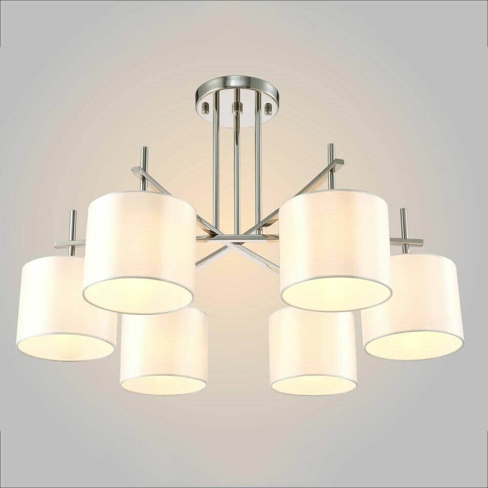 Потолочная люстра Crystal Lux Sergio PL6 Nickel
