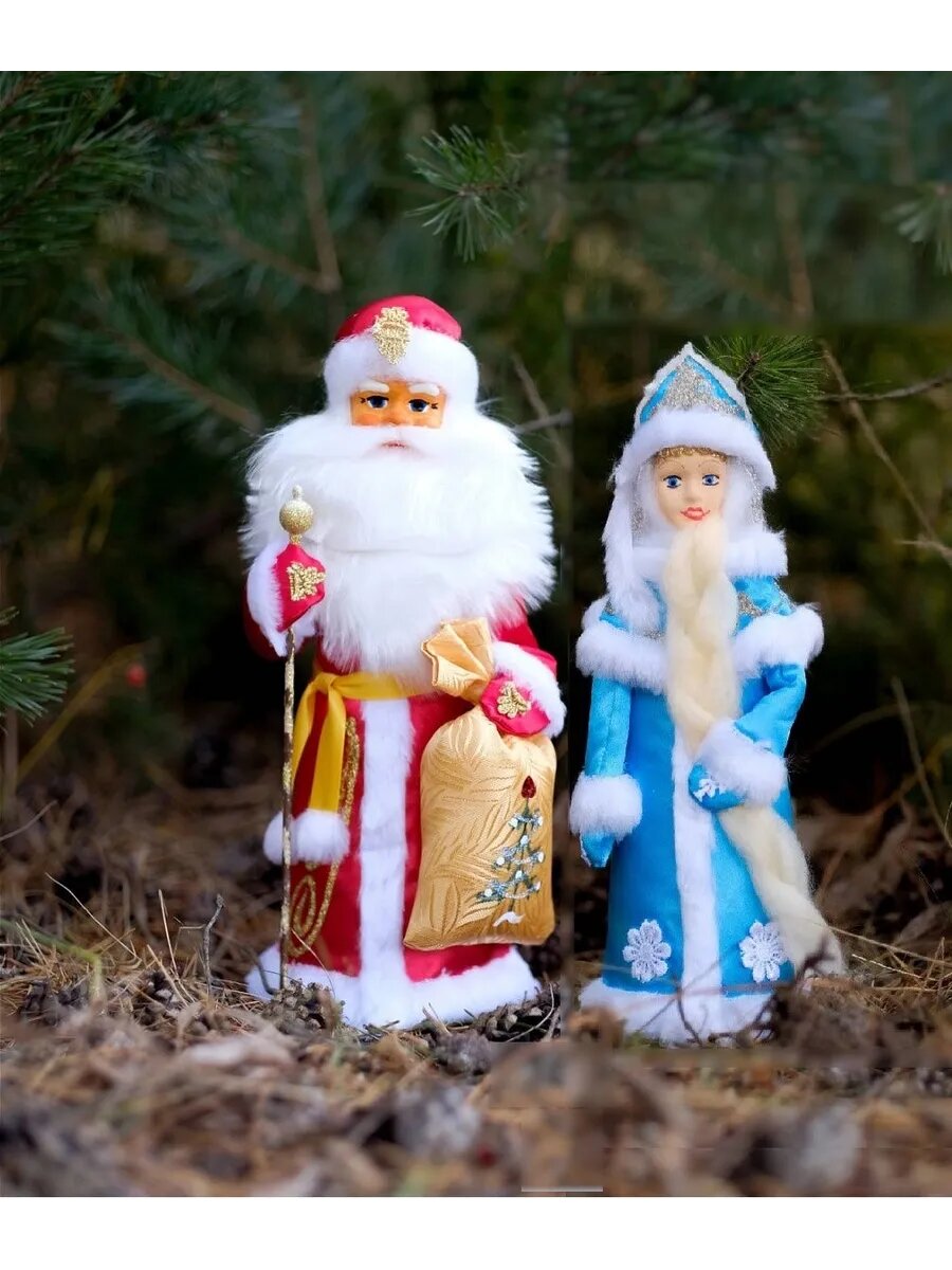 Дед Мороз и Снегурочка. Комплект.