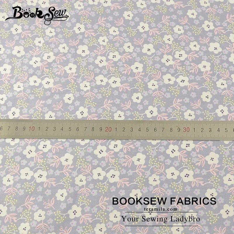 Хлопковая ткань Booksew, сиреневый цвет, 20x50 см