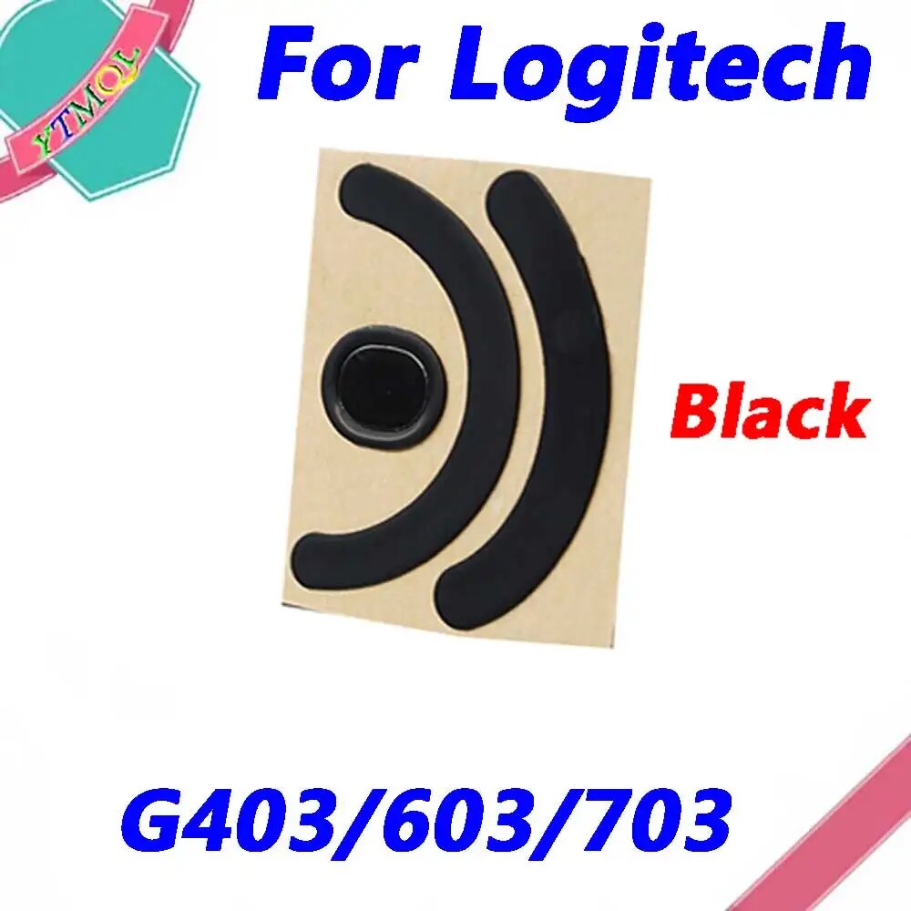 Накладки-глайды для мыши Logitech G403/603/703, белые/черные