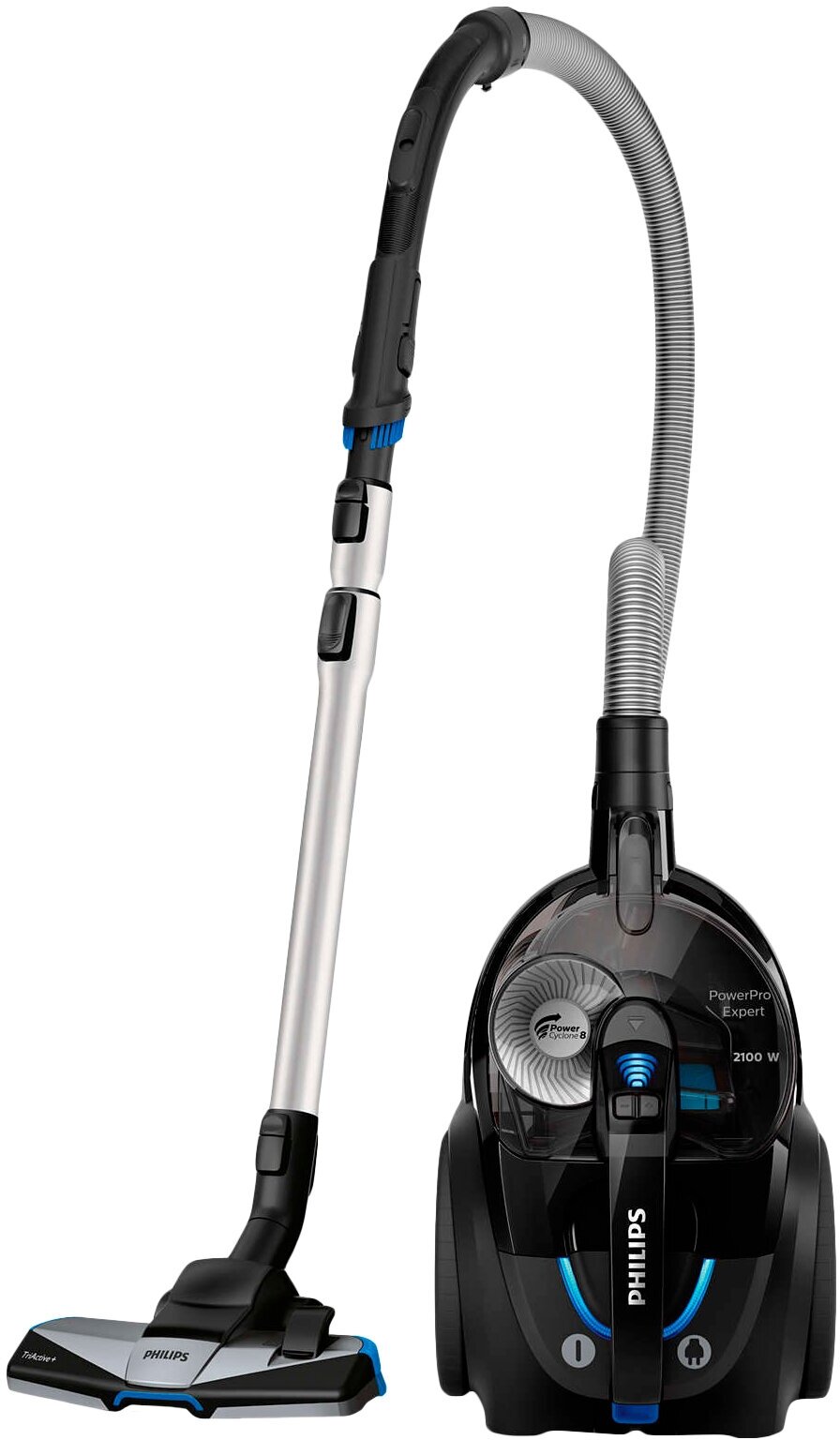 Пылесос Philips FC9732/01 черный (2100 Вт, с контейнером, мощность всасывания: 420 Вт)