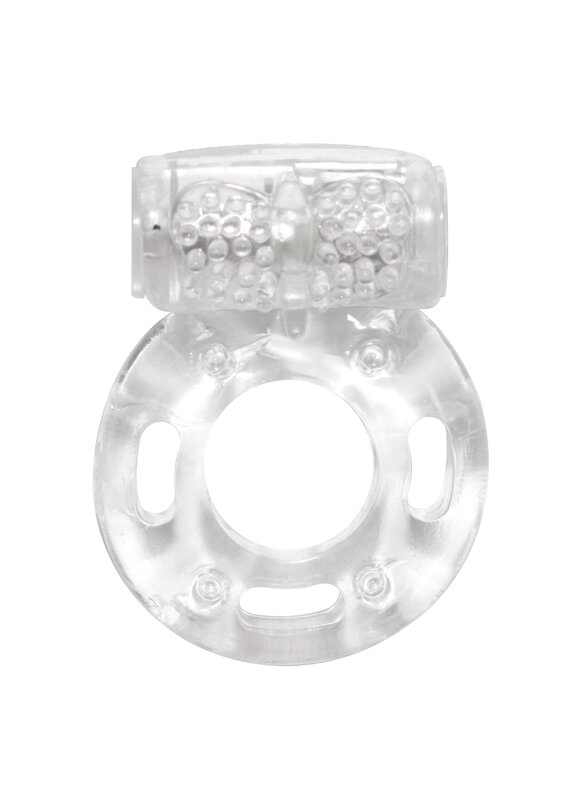 Эрекционное кольцо с вибрацией Rings Axle-pin white 0114-80Lola