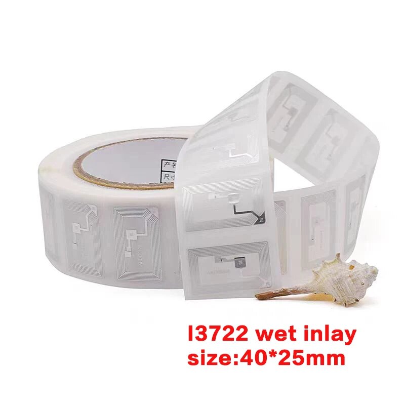 RFID теги I3722 wet inlay 40x25 мм