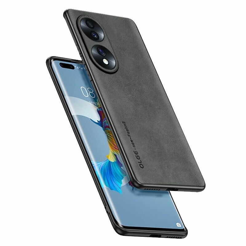 Роскошный кожаный чехол для смартфона Honor 70(на Хонор 70) защитный чехол