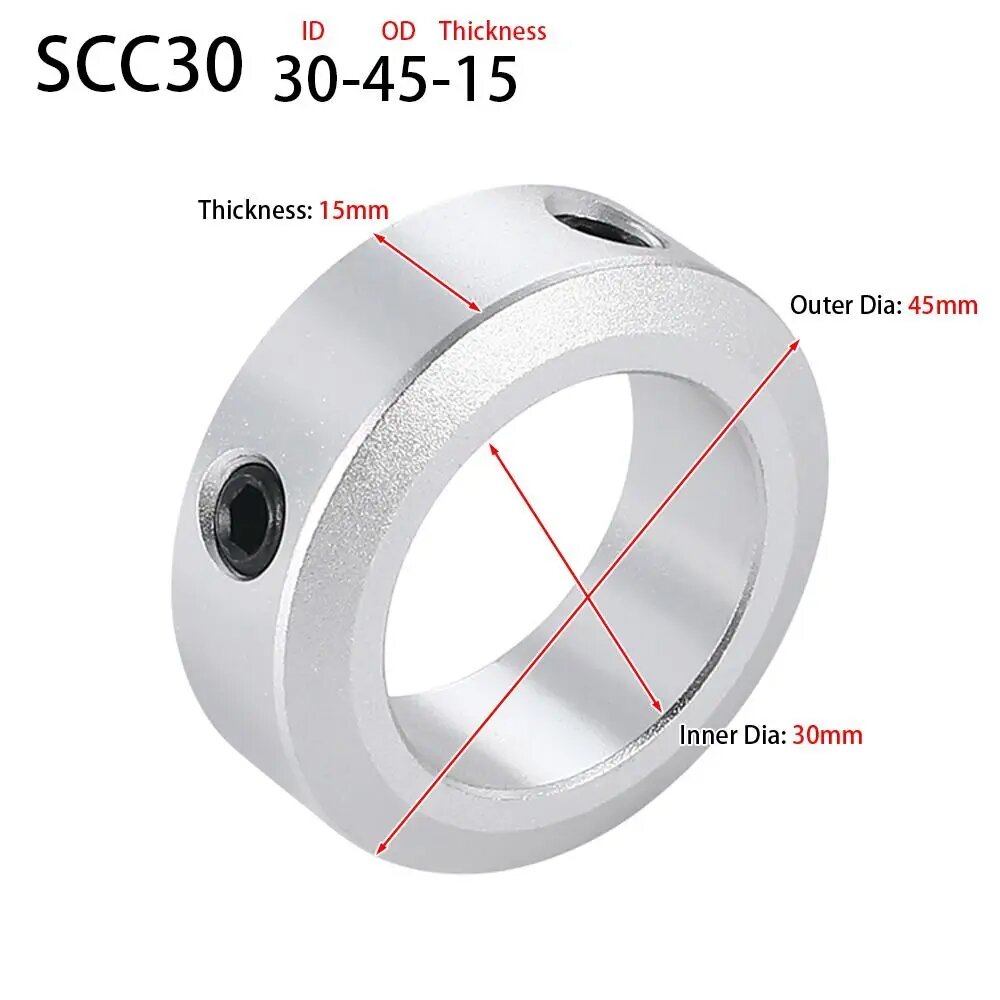 Стопорное кольцо SCC30 30-45-15, алюминиевый сплав