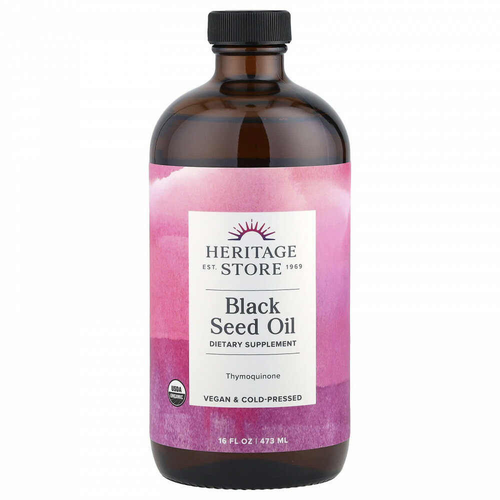 Heritage Store, масло черного тмина, 473 мл (16 жидк. унций)