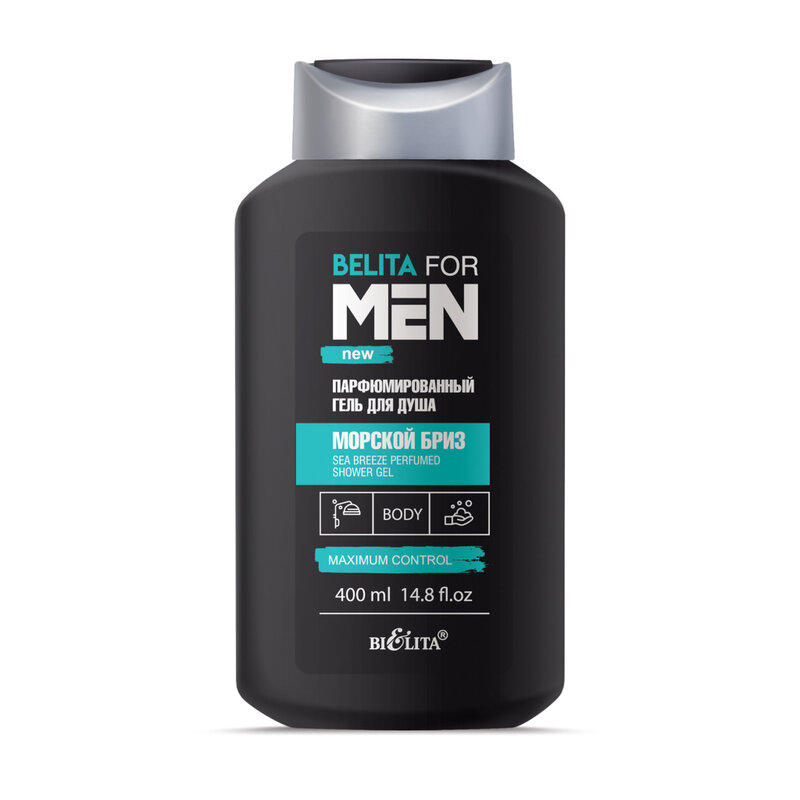 Белита for men парфюмированный гель для душа морской бриз 400 мл