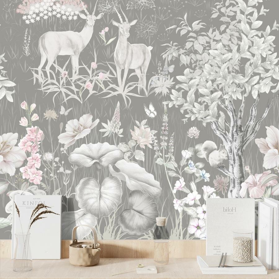 Фотообои Животные в природе 13-890-M-Флок 270 x 300 см (ВхШ) Бесшовные, флизелиновые, влагостойкие обои