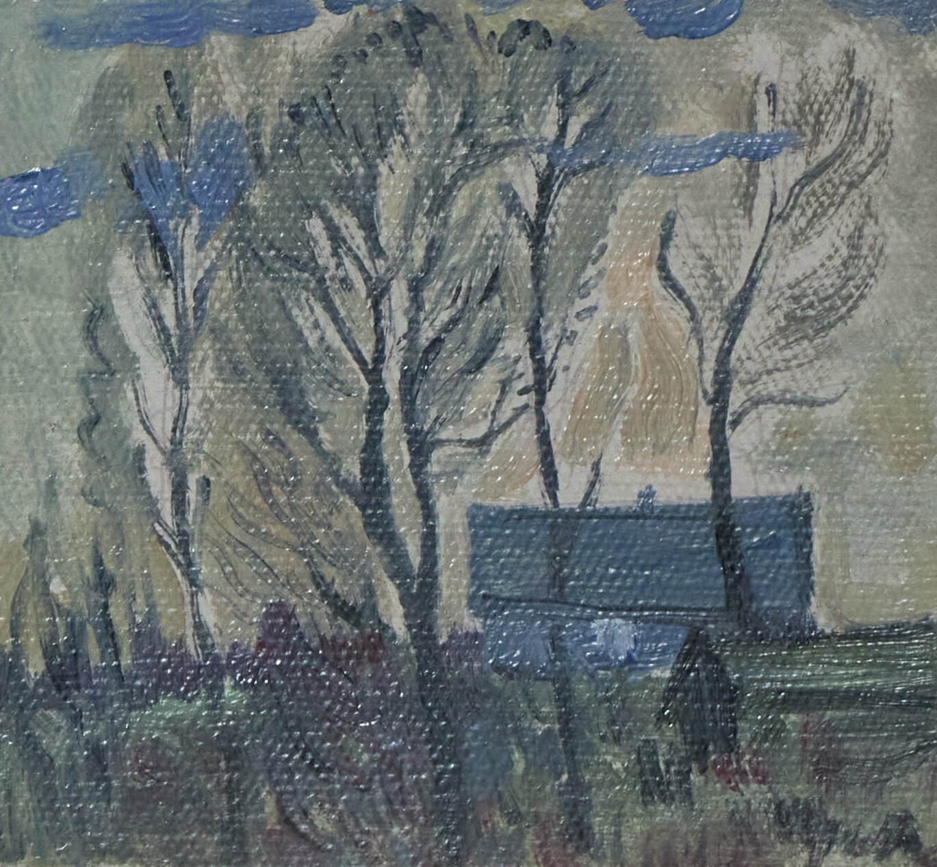 В деревне, Валентина Петрова, Реализм, Лён, Масло