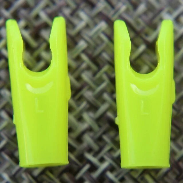 Наконечники для стрел 50 шт, карбоновые, размер L и S Зеленый, Solid yellow L