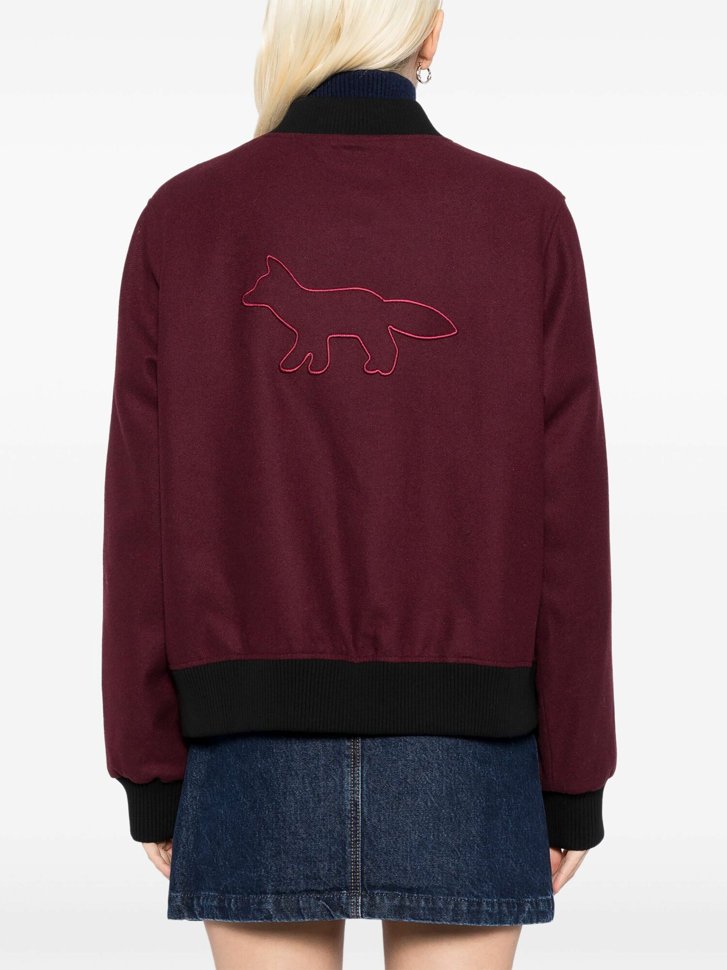 Куртка Maison Kitsune Teddy, размер 44, Rouge Red — фото 1