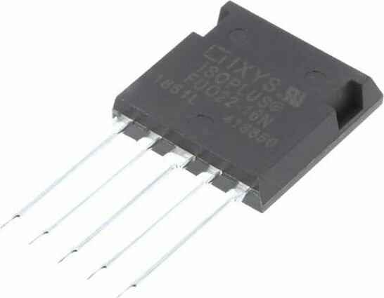 Трехфазный диодный мост IXYS FUO22-16N Urmax 1,6кВ, If 30А, Ifsm 150А, i4-pac, 1 шт
