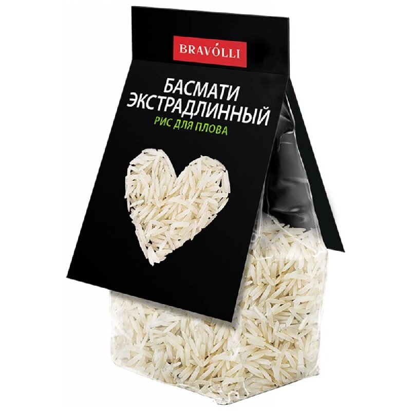 Рис BRAVOLLI Басмати экстрадлинный для плова 350г