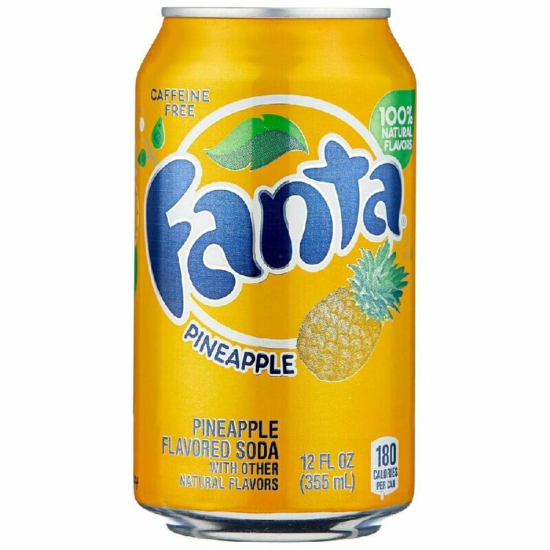 Напиток FANTA PINEAPPLE (США) Ананас сильногазированный /жесть/ 0,355