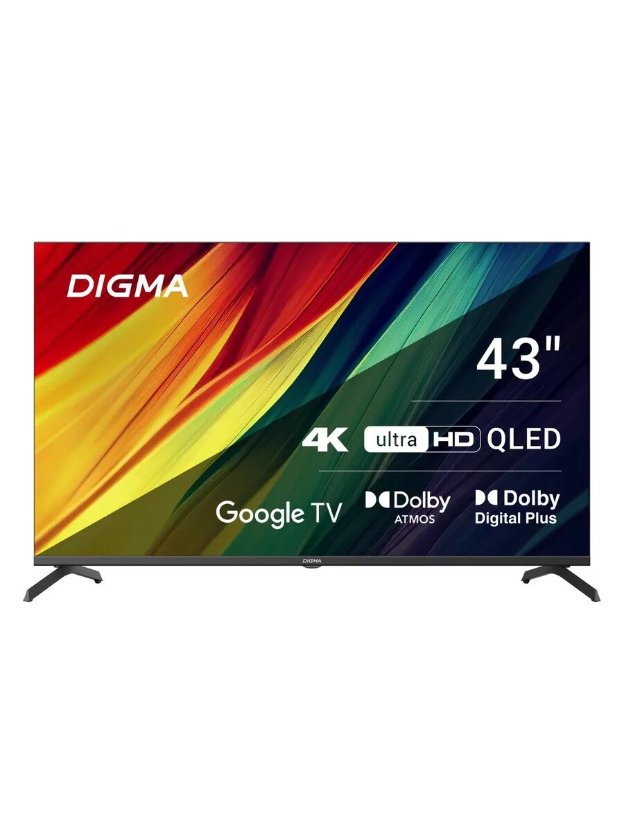 Телевизор DIGMA LED DM-LED43UQB31 43" 4K UHD (3840x2160) Smart TV