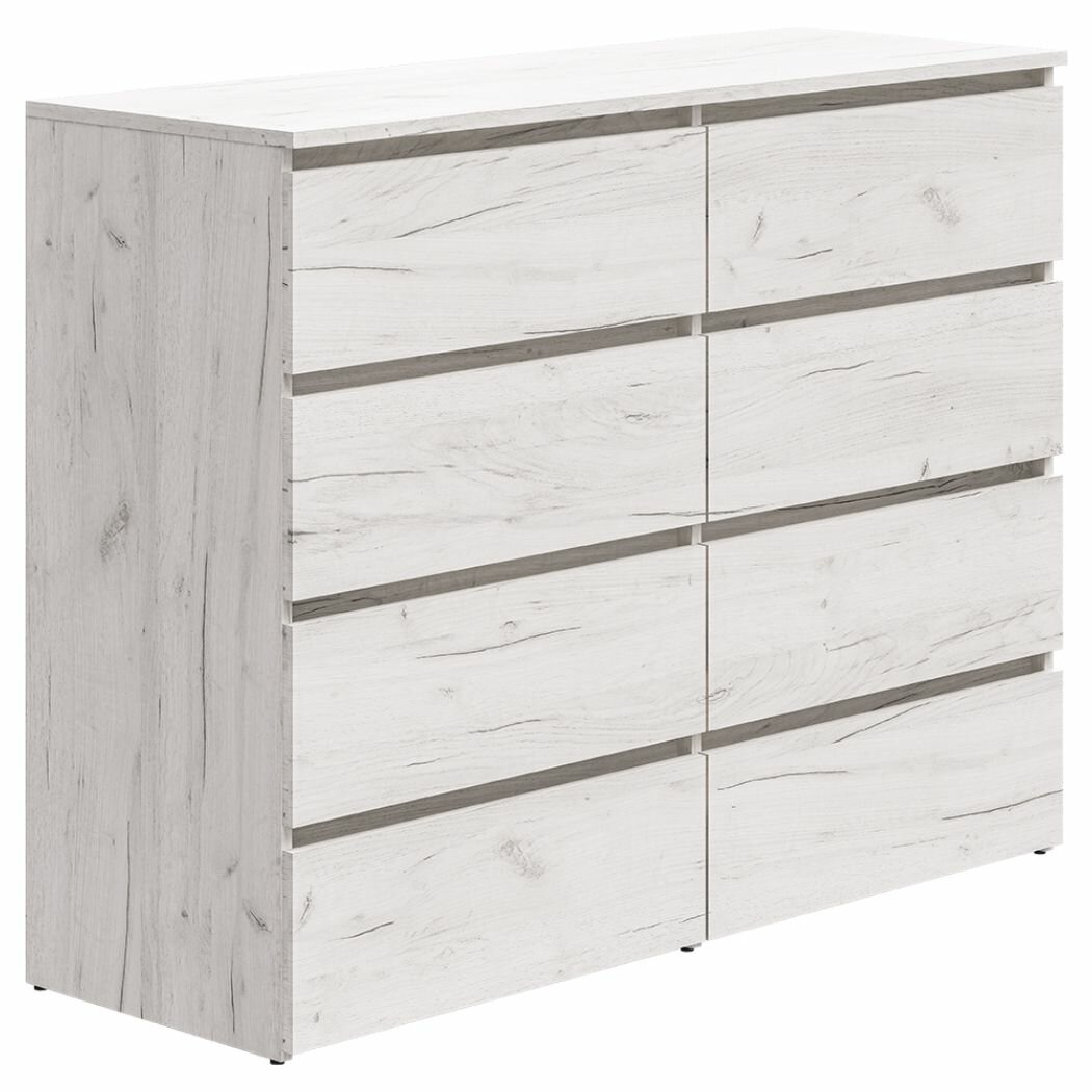 Комод широкий с ящиками Пирамида "К-23", Дуб крафт светлый, ЛДСП