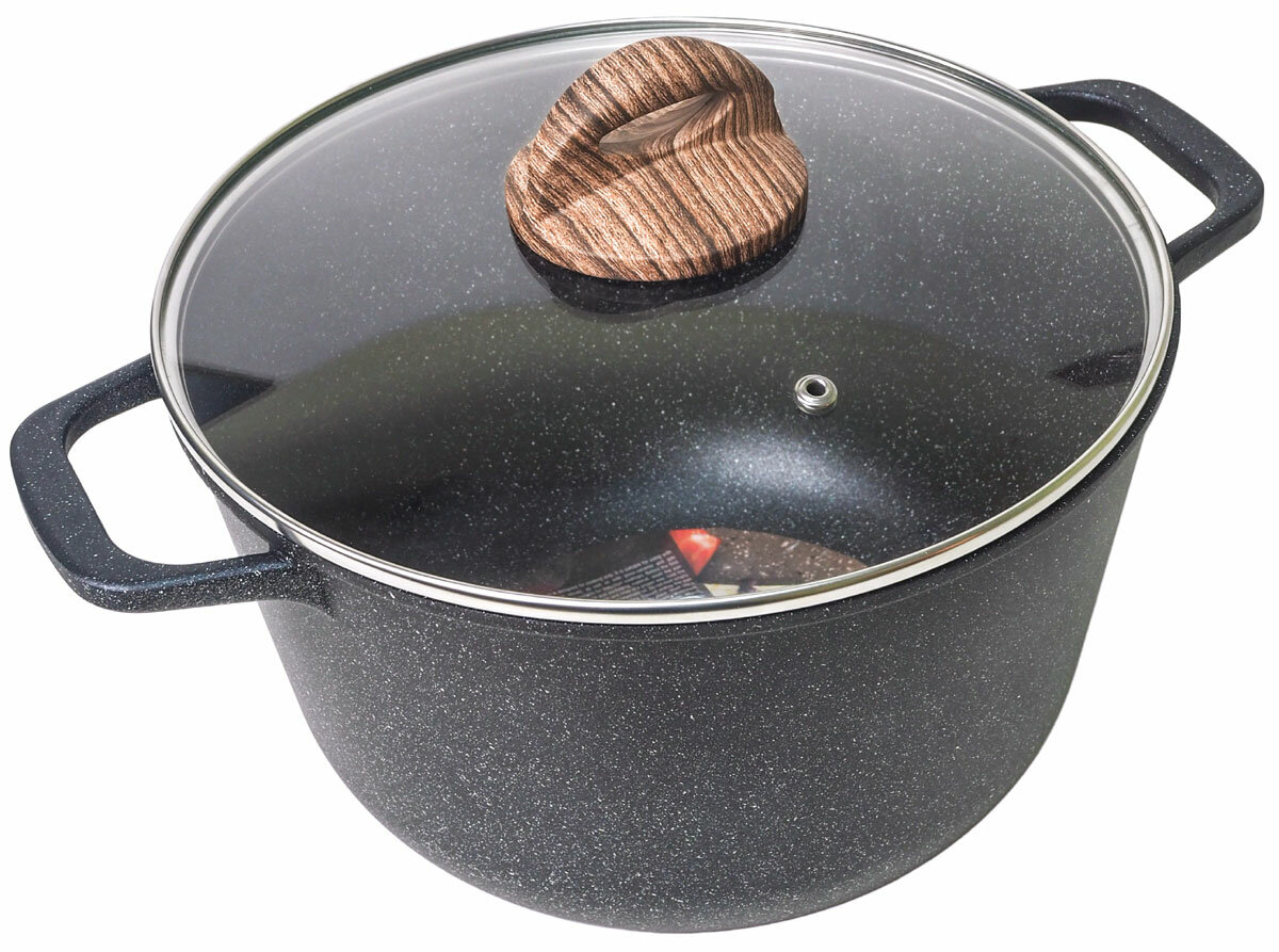 Казан Panairo ECO induction, 5 л, с крышкой, индукция (ECO-KAZ-5-AL-K. wd-I)