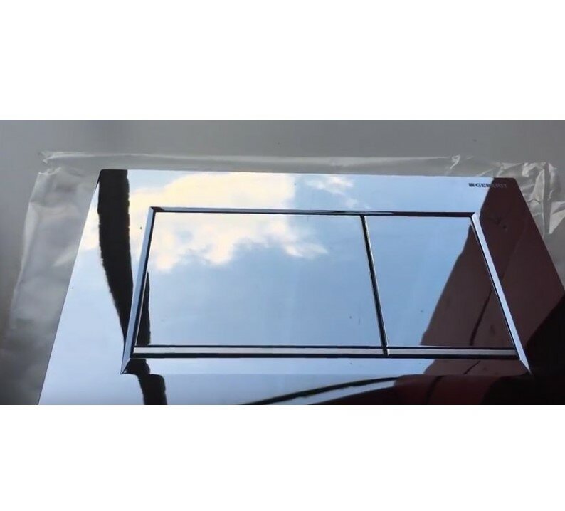 Кнопка смыва унитаза Geberit Sigma 30, для инсталляции, хром