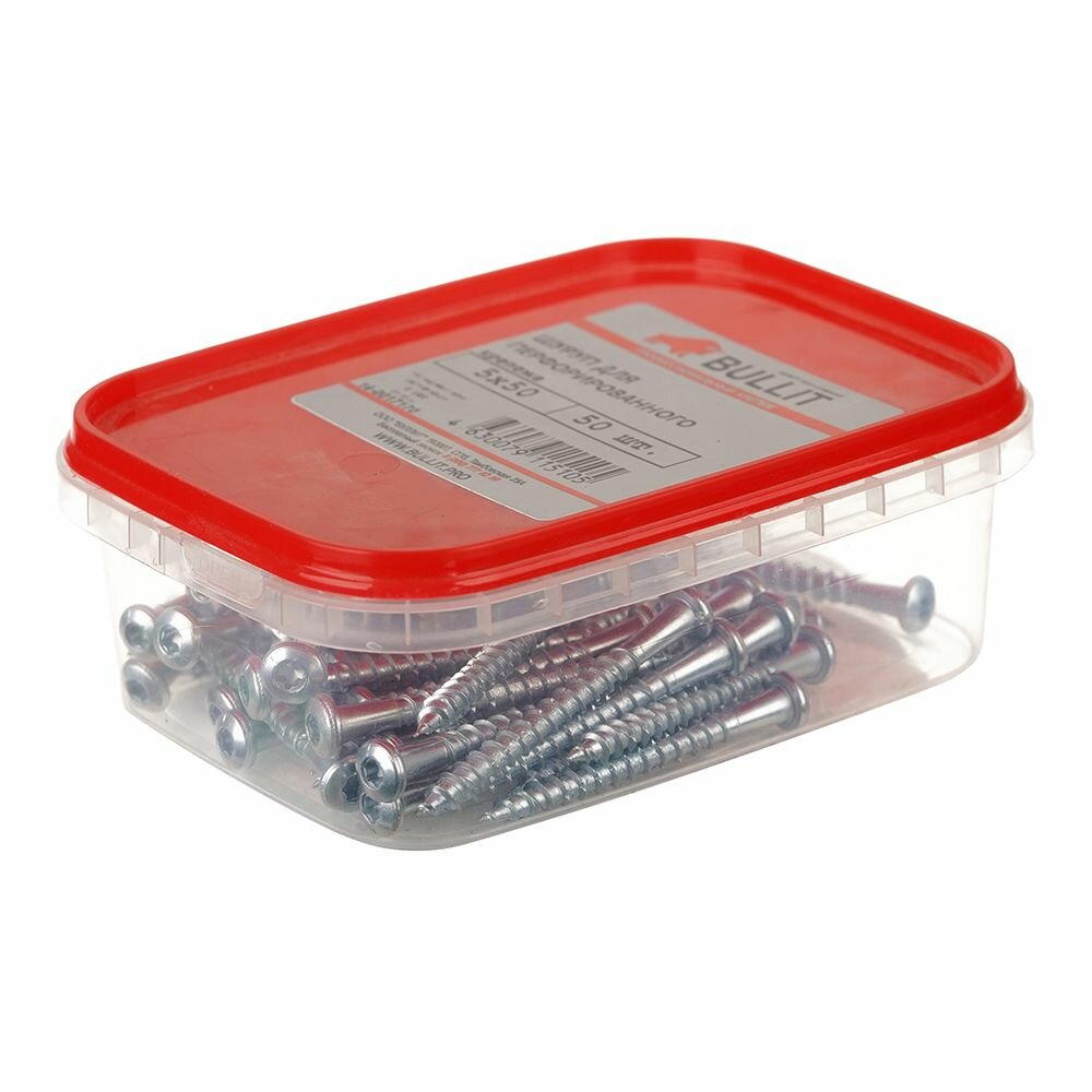 Шурупы усиленные для перфорированного крепежа 5х50 мм 50 шт