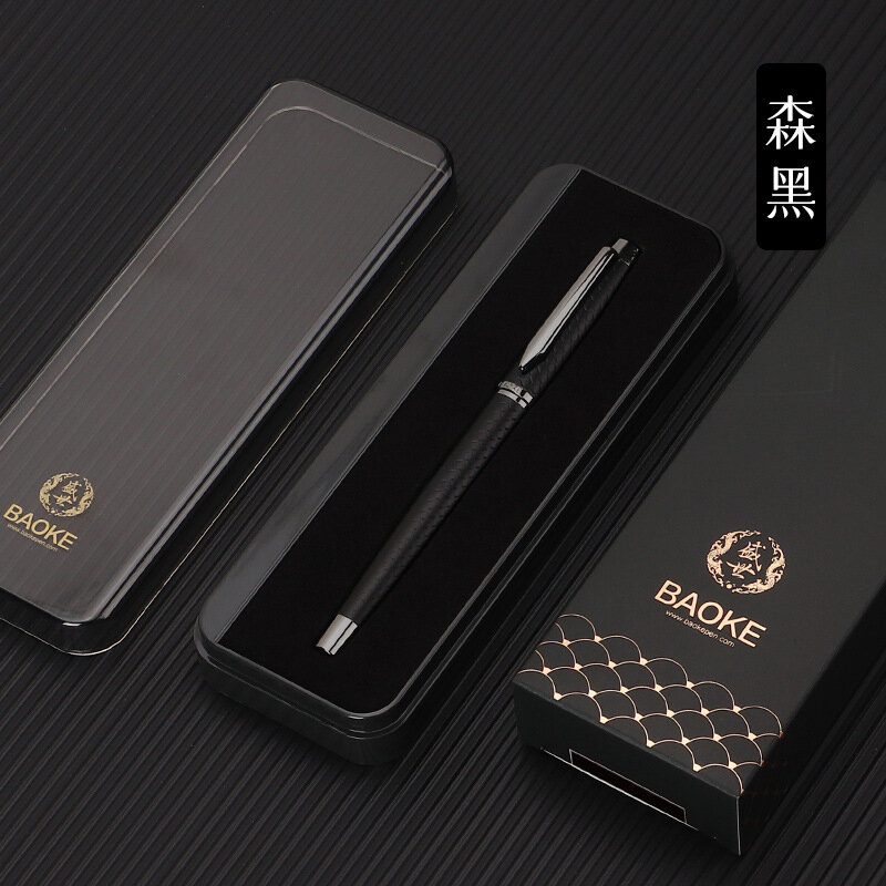 Ручка-фонтан Baoke Shengshi T18 для письма и каллиграфии для студентов, деловой подарок, креативный набор металлических шариковых ручек в национальном стиле T19